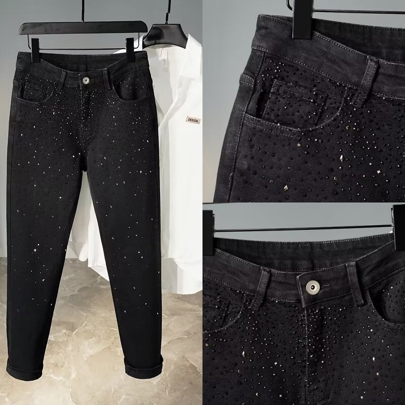 Hayden Ailani™ | Slim-Fit Jeans with High Waist and Rhinestones ...